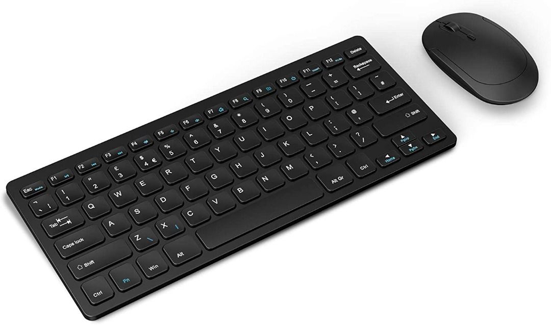 Jelly Comb Ultra Slim Keyboard and Mouse Combo, 2.4G Wireless Keyboard ...