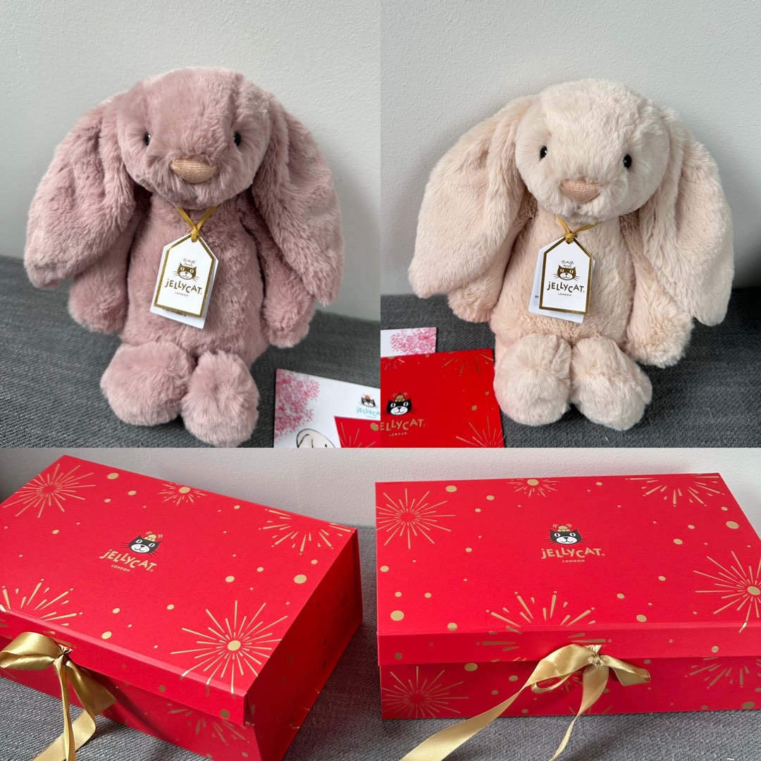 Jellycat Luxe Bunny Limited Edition w Exclusive Giftbox CNY Valentine Day Gift, Hobbies & Toys ...