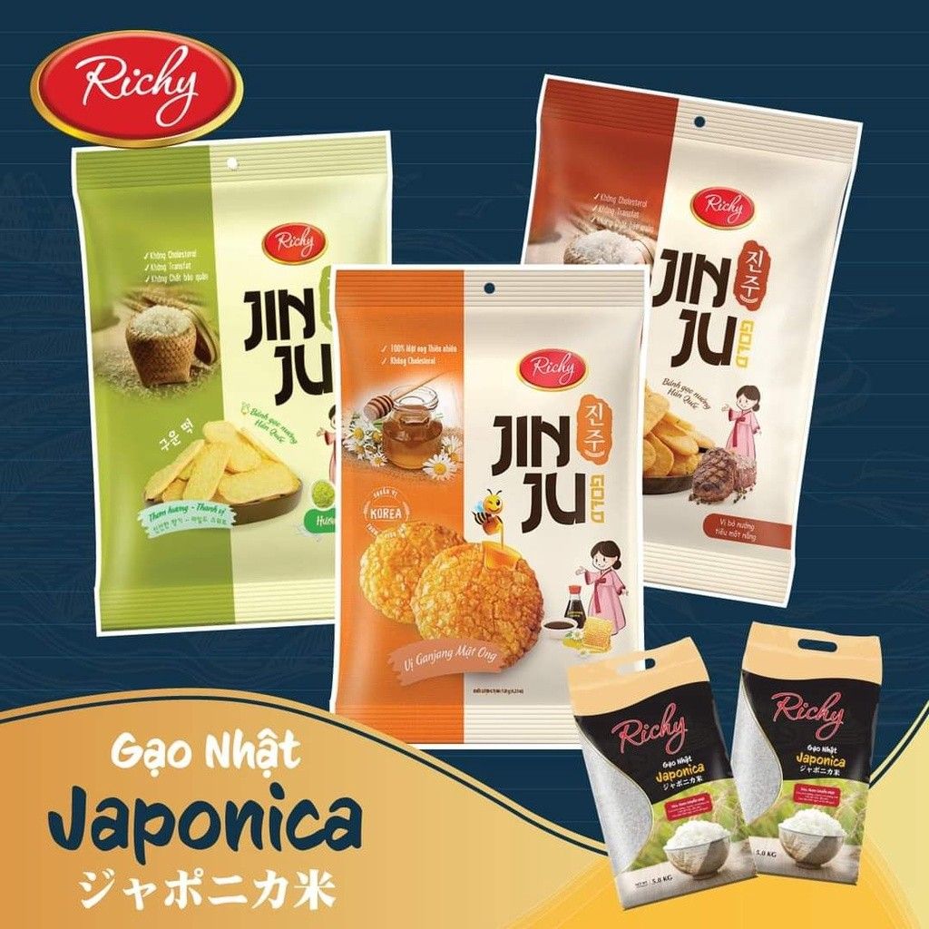 Jinju Rice Cake with Milk Nuggets rice cracker snack Korean Vietnamese ...