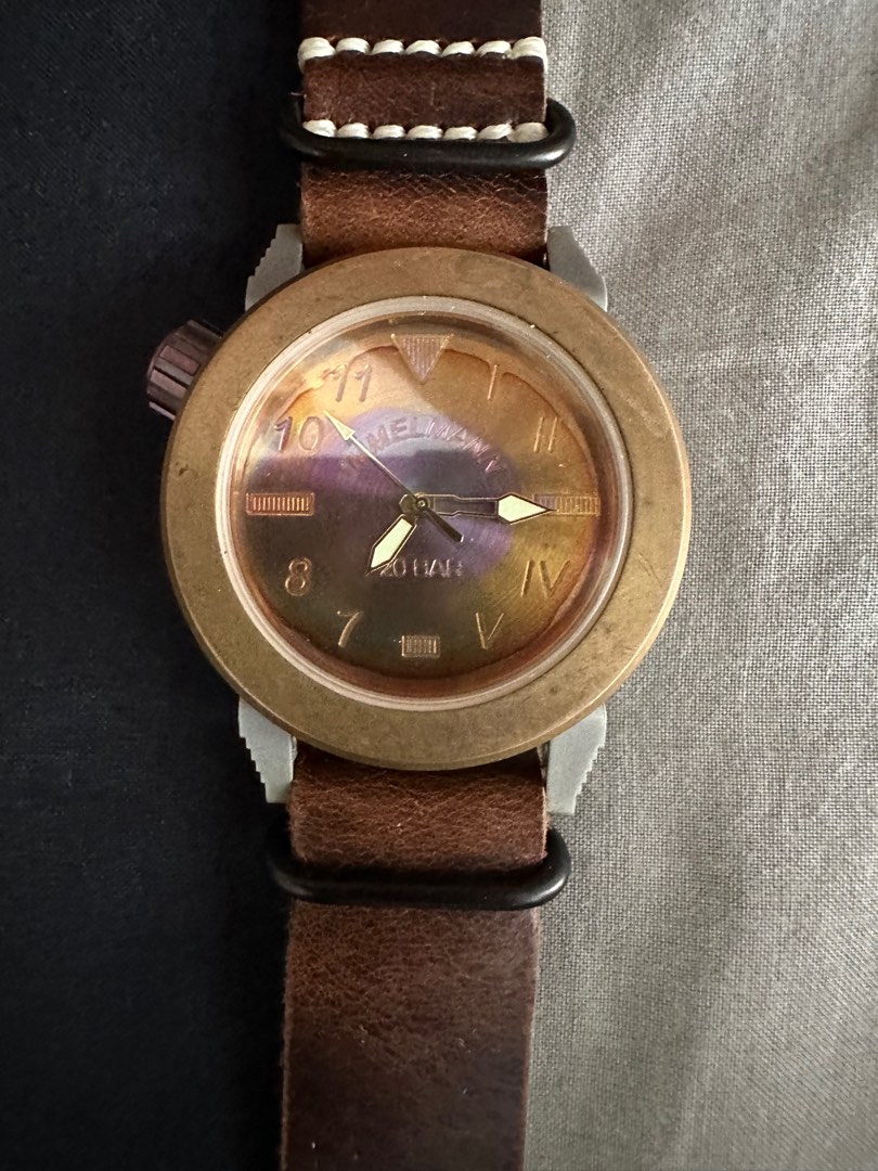 Immelmann 20 bar diver Cusn8 bronze case and dial, Men's Fashion ...