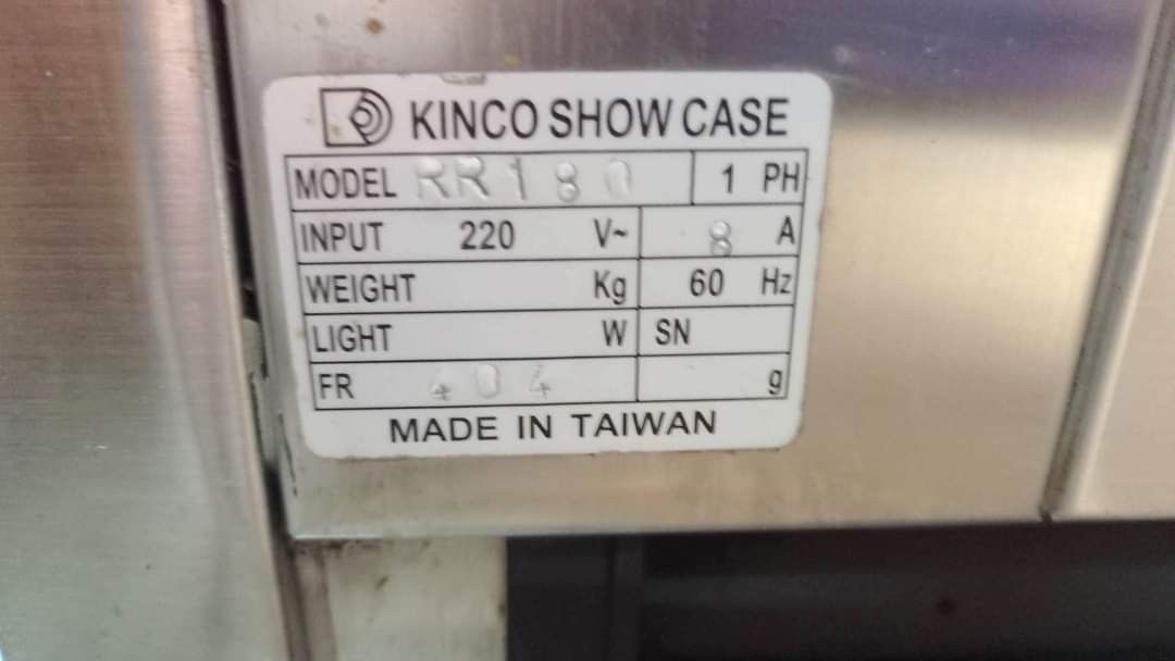 Kinco Cake Display Showcase Chiller Curved Type, TV & Home Appliances ...