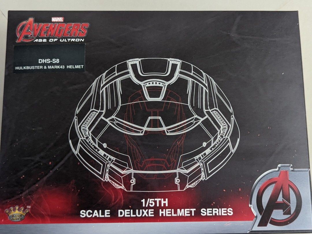 King Arts 1/5 Deluxe Helmet Series - HulkBuster & Mk 43, Hobbies & Toys ...