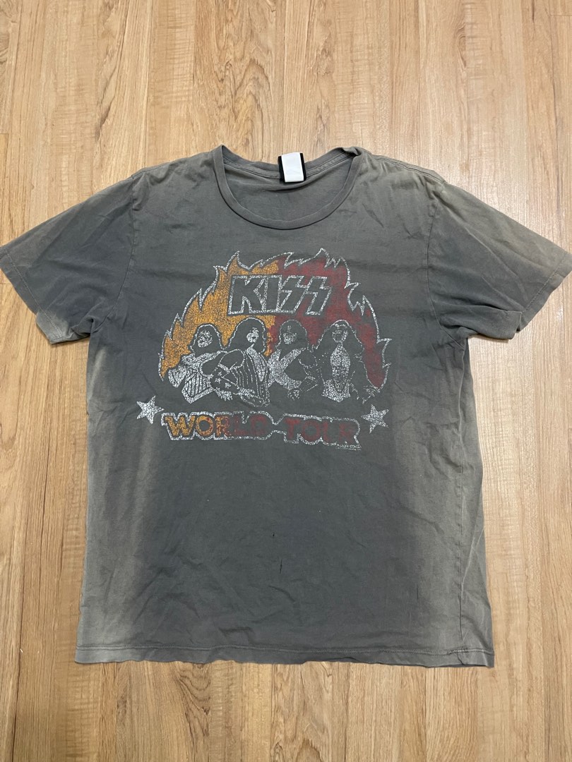 Kiss World tour X Junk food tshirt, Men's Fashion, Tops & Sets, Tshirts ...