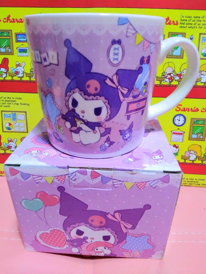 Kuromi ceramic mug, Furniture & Home Living, Kitchenware & Tableware ...