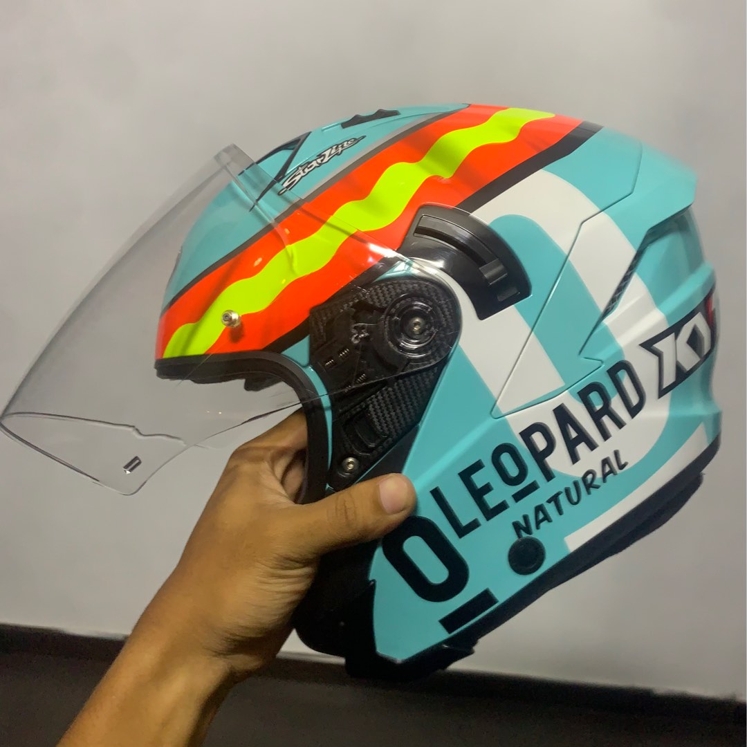 KYT Leopard NFJ Helmet, Motorcycles, Motorcycle Accessories on Carousell