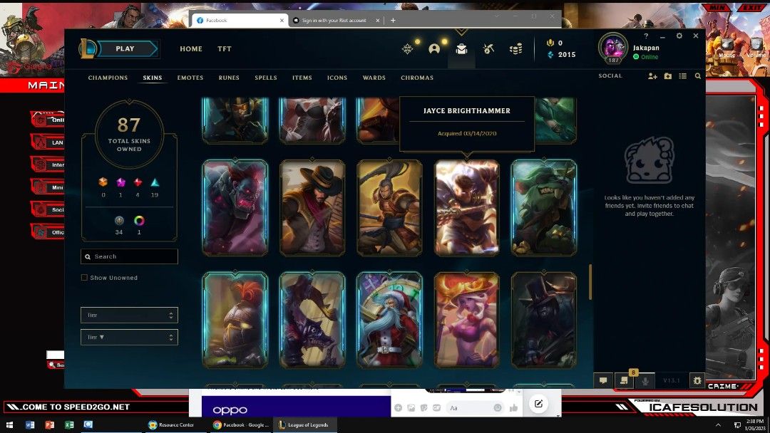 League Of Legends PH Server account lvl 187, Video Gaming, Gaming ...