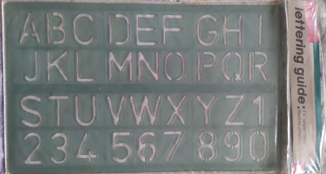 Lettering Guide & Triangle Rulers, Hobbies & Toys, Stationary & Craft ...