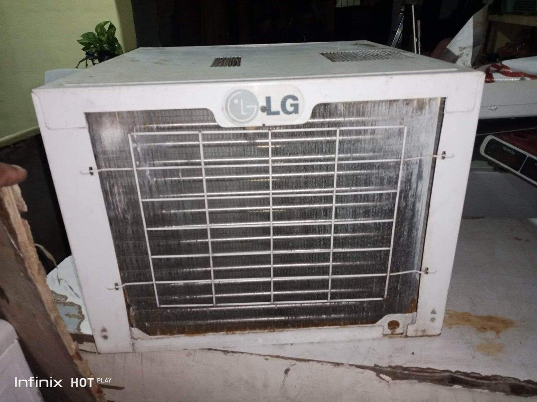 LG window type.75hp, TV & Home Appliances, Air Conditioning and Heating ...