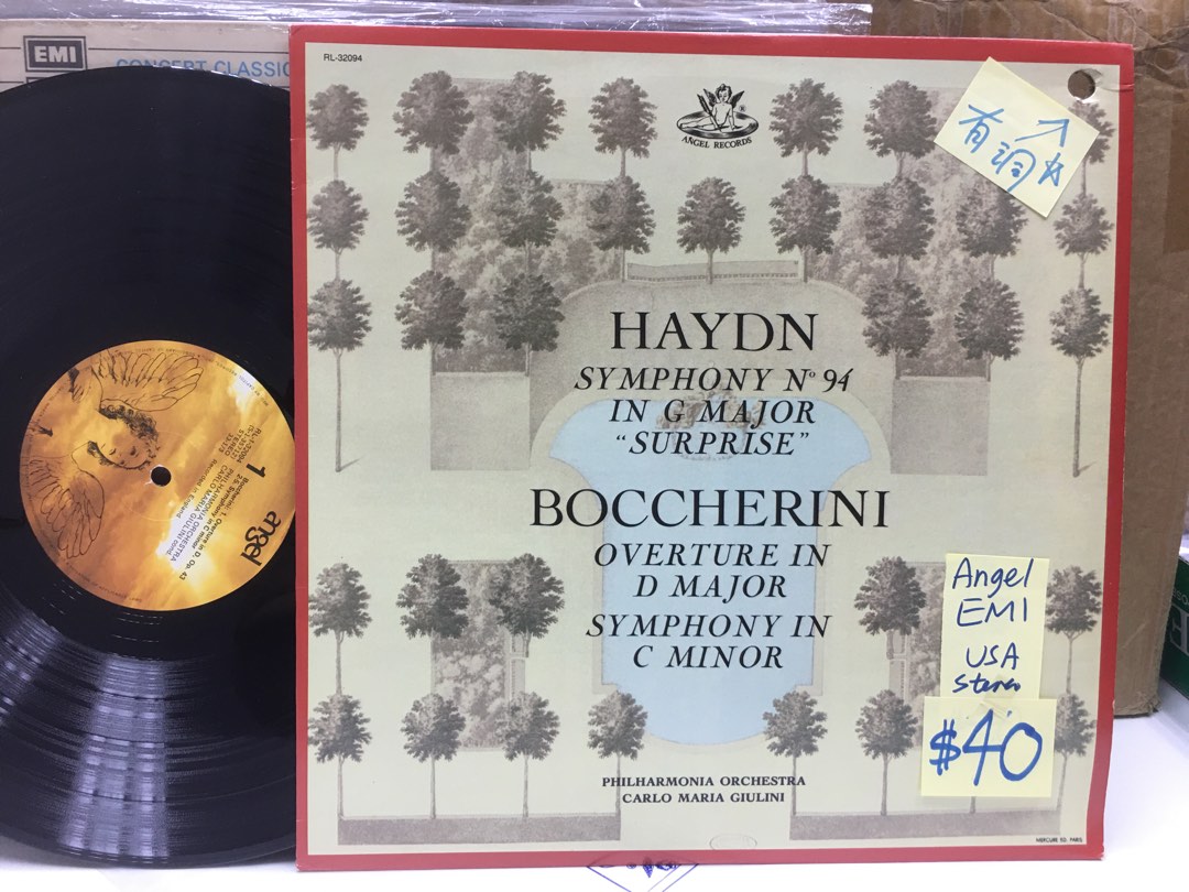 LP classical : Carlo Maria Giulini, Haydn Symphony No. 94, Boccherini ...