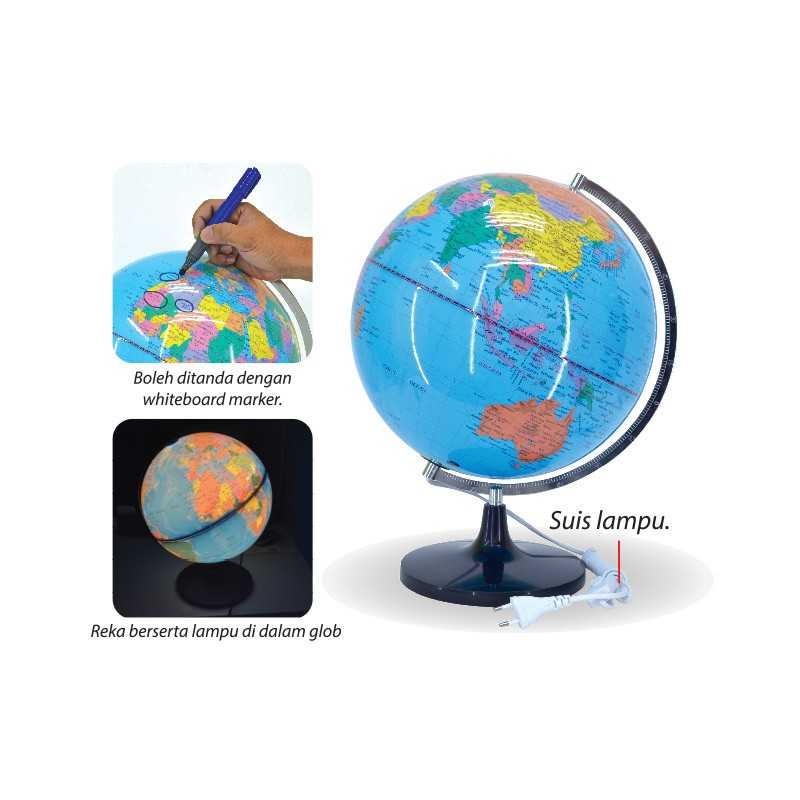 Luminous Political & Physical Globe, Hobbies & Toys, Stationery & Craft ...