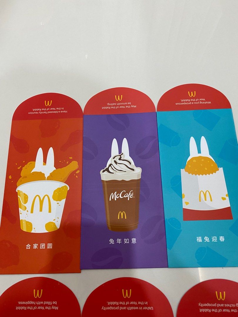MACDONALDS 2023 MAC Red packets, Hobbies & Toys, Stationery & Craft ...