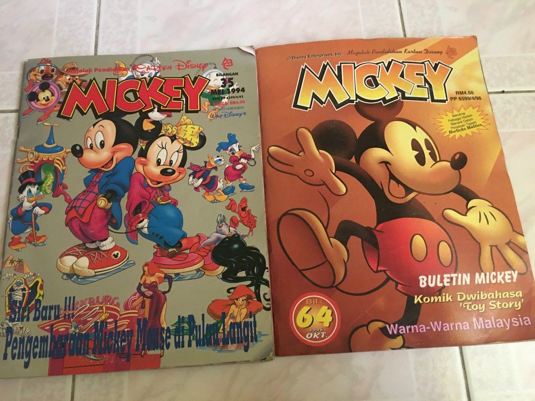 Majalah Pendidikan Mickey Mouse Versi Bahasa Melayu Hobbies Toys