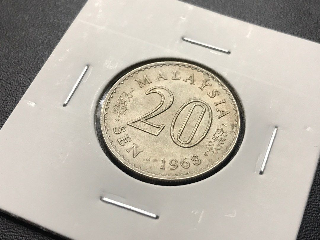 Malaysia 20 sen 1968 parliament duit lama syiling, Hobbies & Toys, Collectibles & Memorabilia ...