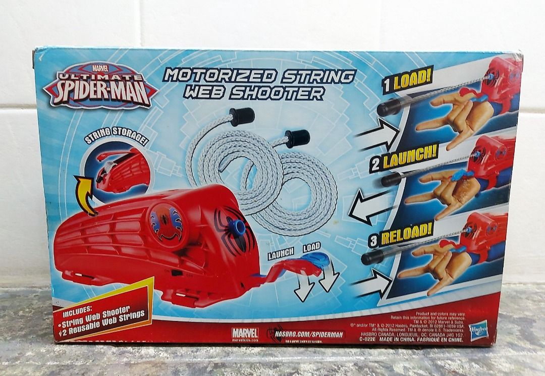 Marvel Ultimate SPIDER-MAN Motorized String Web Shooter, Hobbies & Toys ...