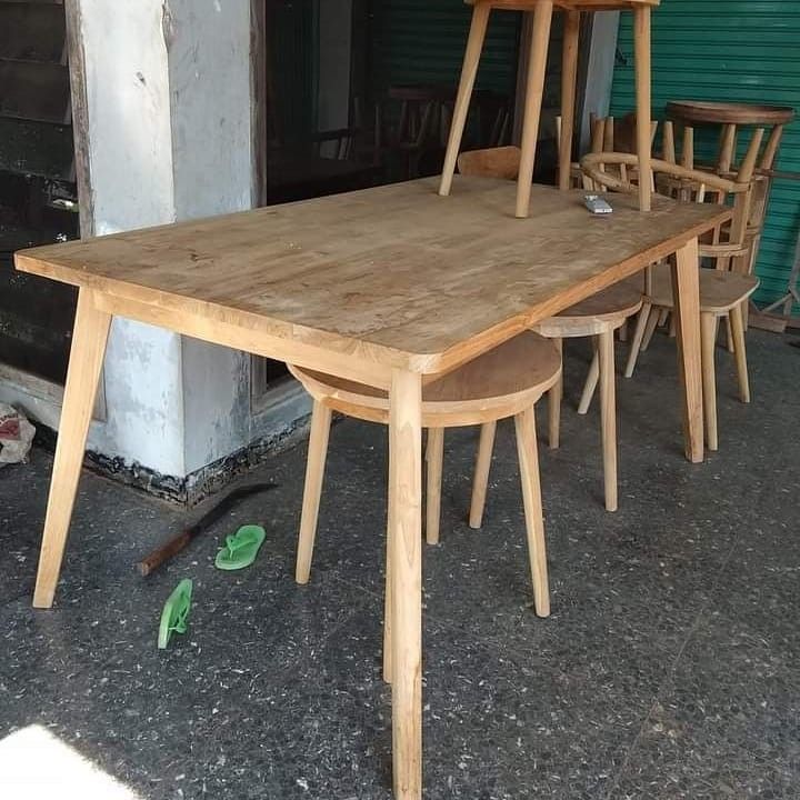 Meja cafe kayu Kursi kayu cafe murah berkualitas | kursi makan kayu ...