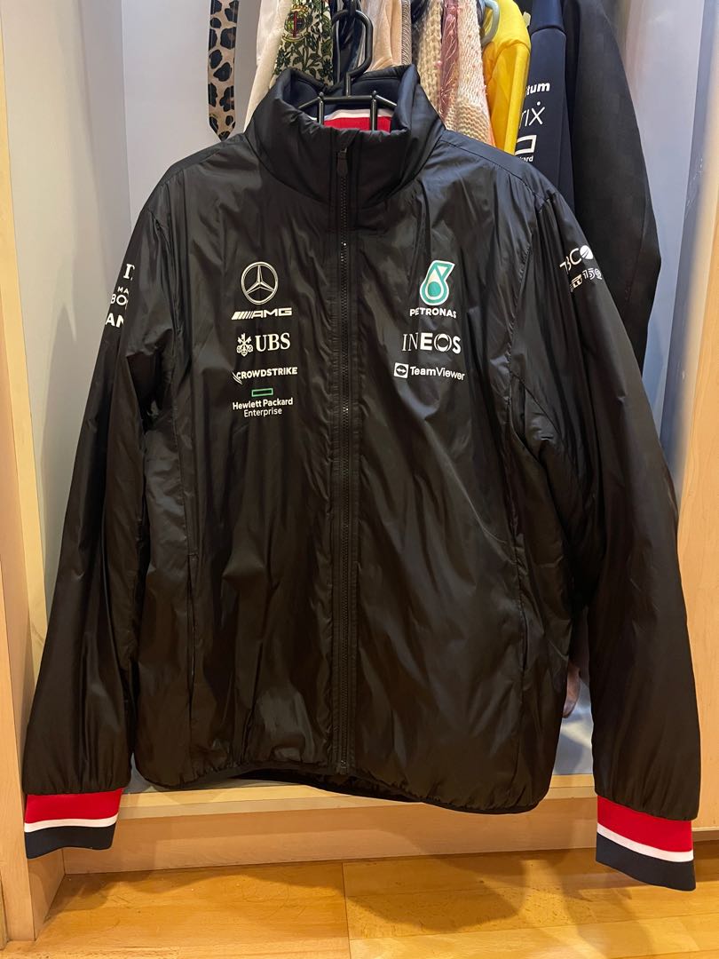 Mercedes AMG Petronas INEOS Formula 1 F1 Lewis Hamilton padded jacket ...