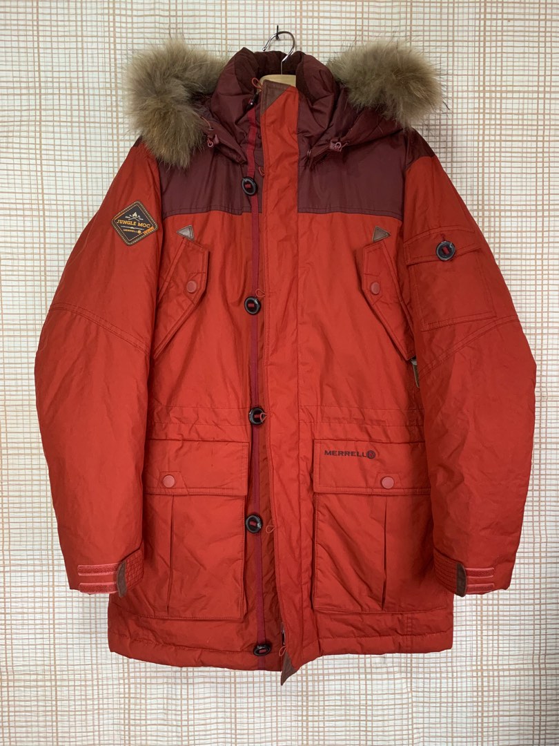 Merrell (Jungle Neck) Unisex Raccoon Field Down Jacket, Men's Fashion ...