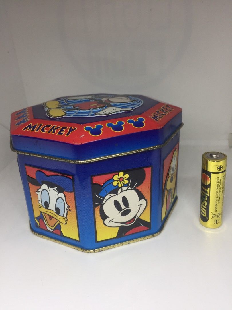 Mickey Mouse Tin Can, Hobbies & Toys, Toys & Games on Carousell