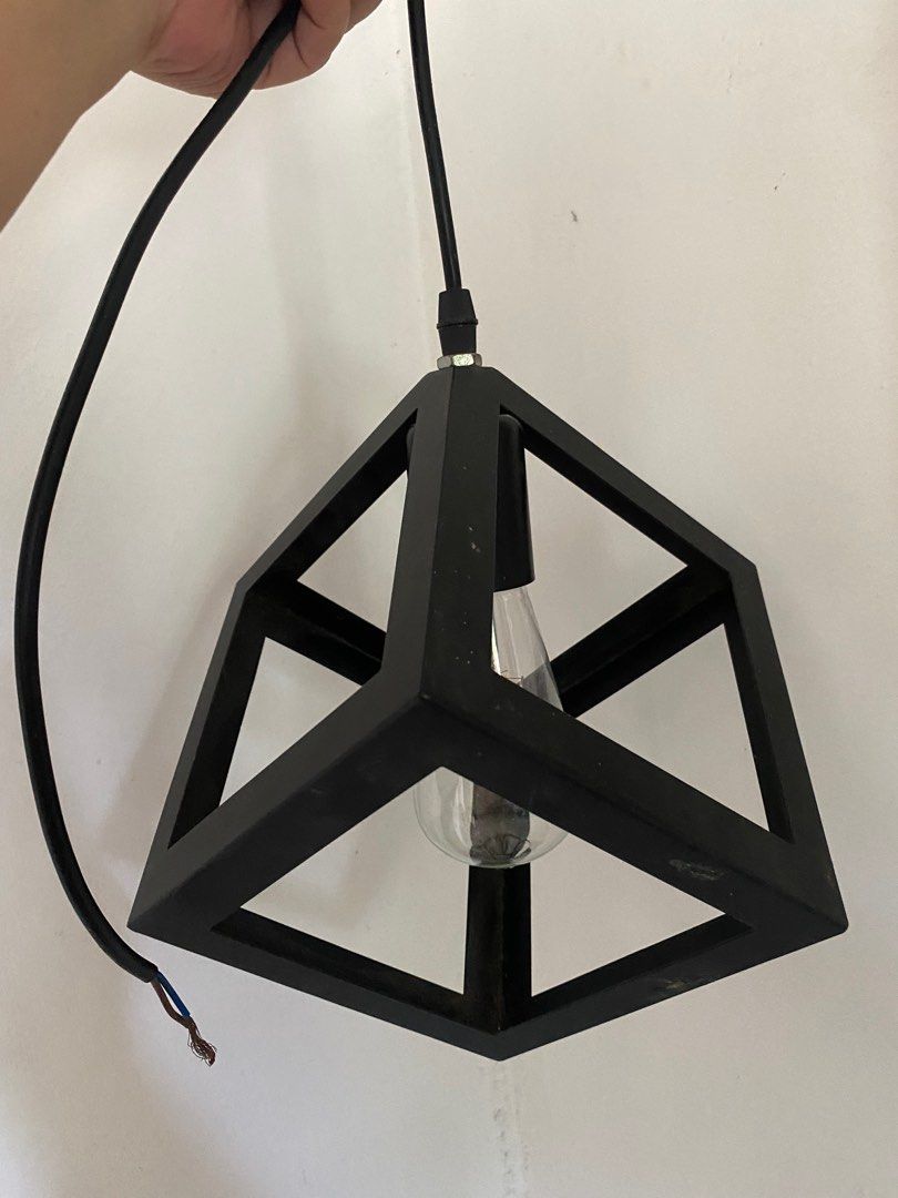 Modern Drop light with Incandescent light bulb, Furniture & Home Living ...