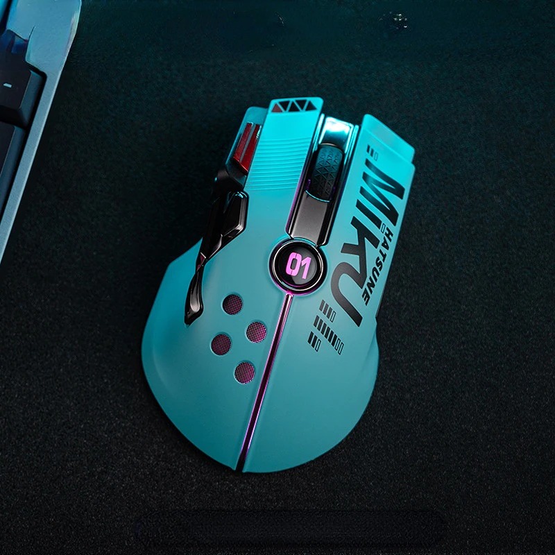 Moeyu x Hatsune Miku - Wireless RGB Gaming Mice - Dual Mode Wired ...