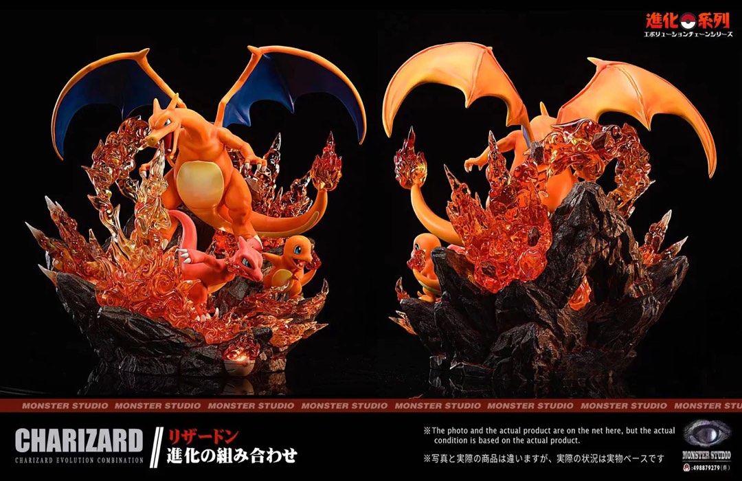 Monster Studio - Charizard , Charmander & Charmeleon, Hobbies & Toys ...