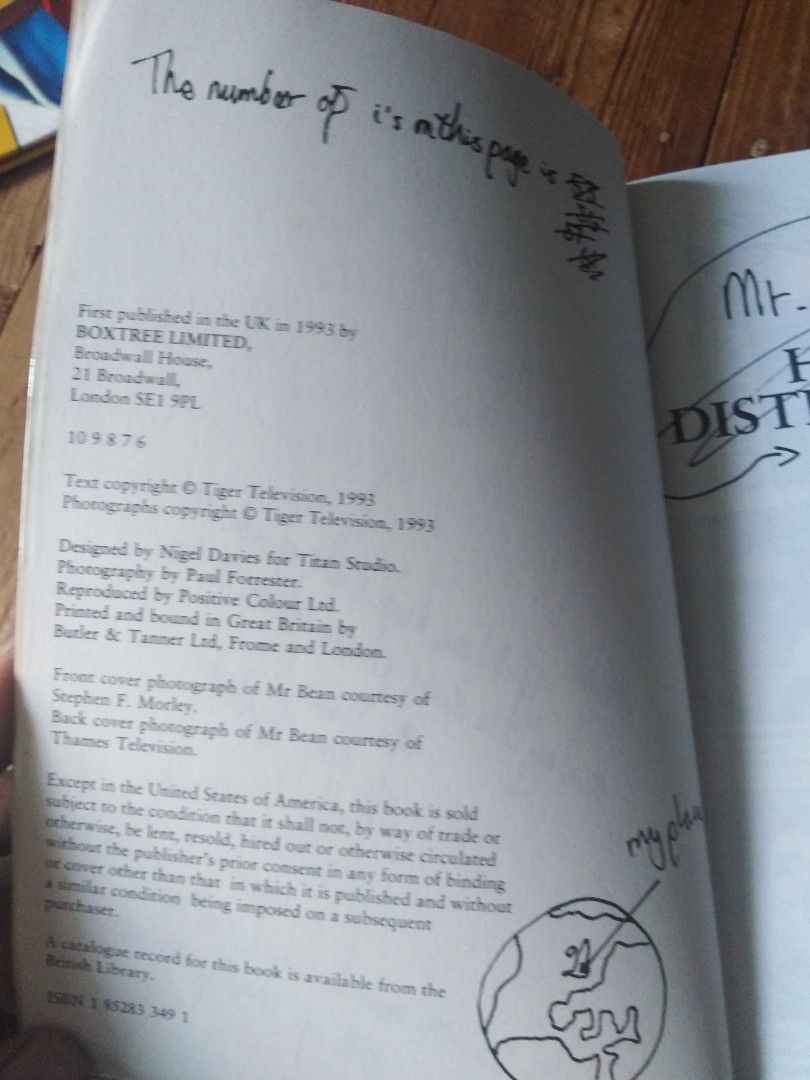 Mr. beans diary book, Hobbies & Toys, Books & Magazines, Fiction & Non ...