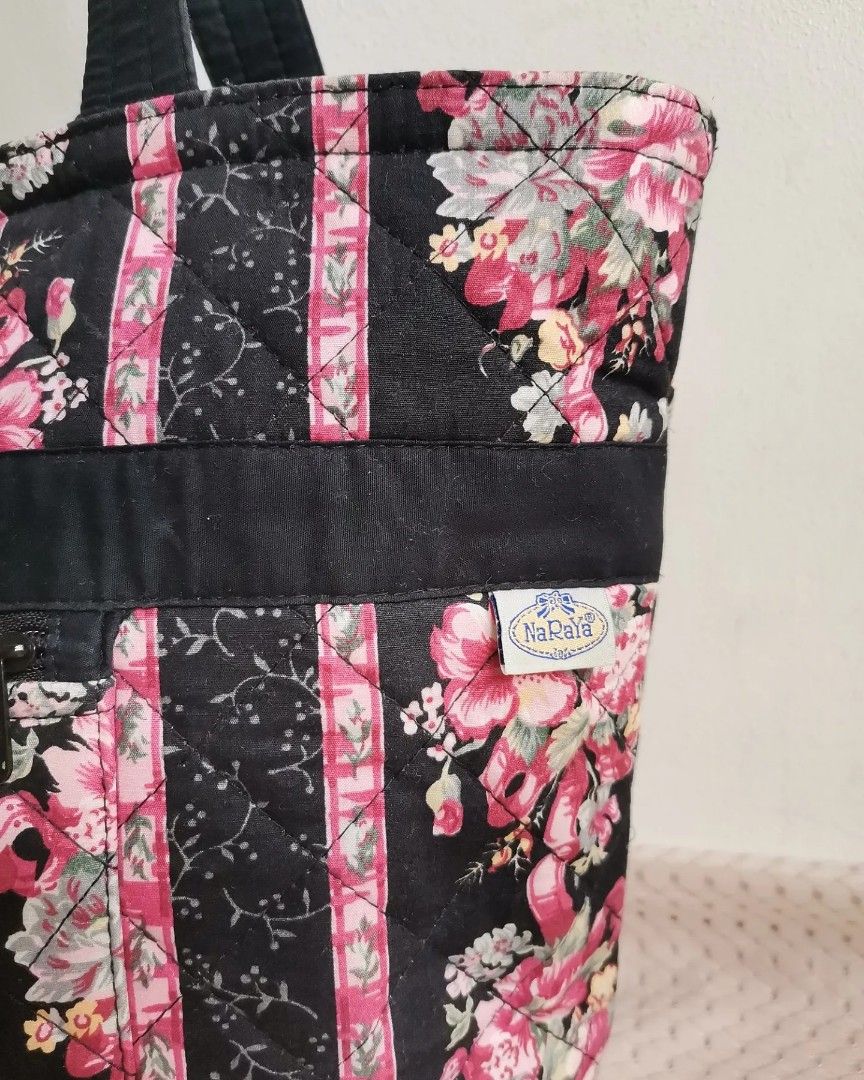 Naraya Large Floral Tote Bag, Women's Fashion, Bags & Wallets, Tote ...