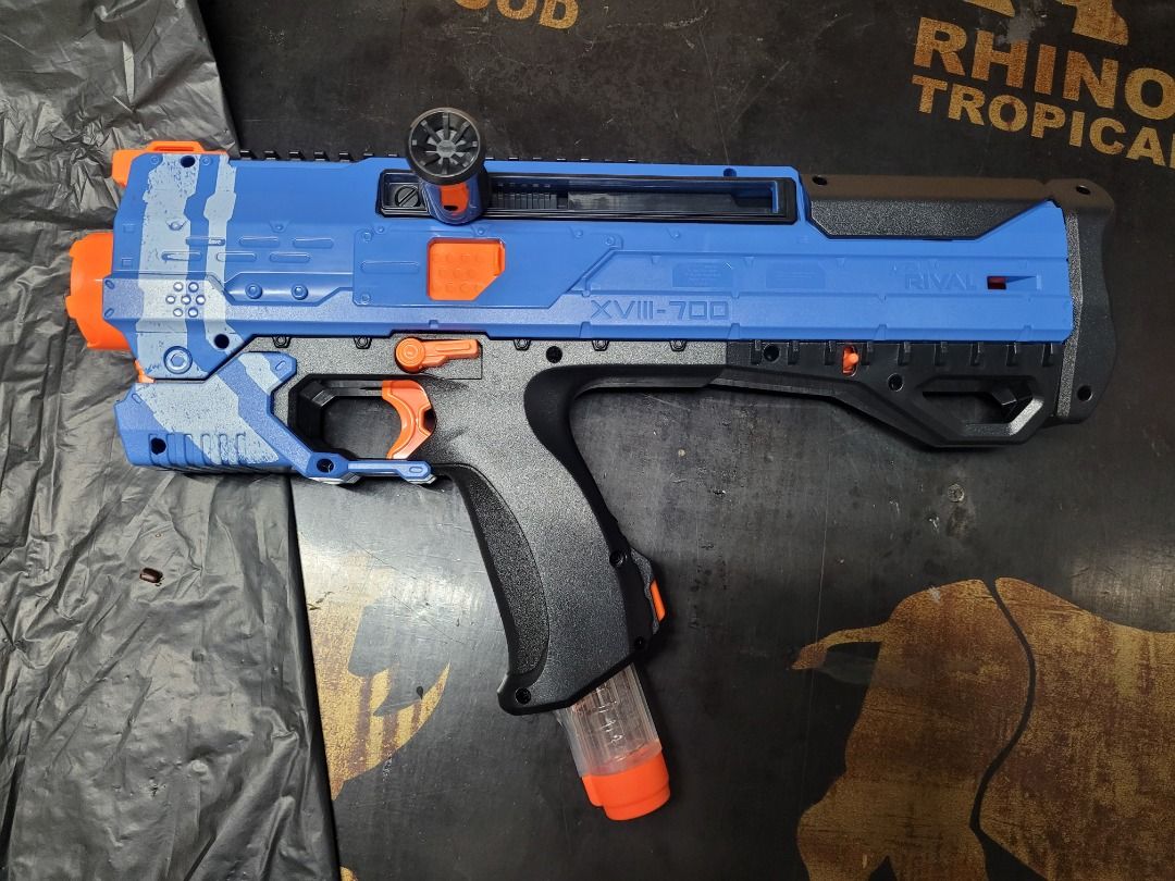 NERF Rival Helios XVIII-700 (Blue), Hobbies & Toys, Toys & Games on Carousell