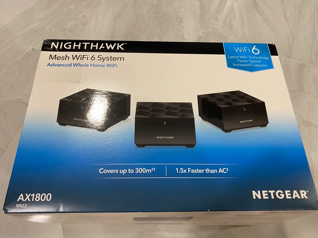 Netgear nighthawk MK63 WiFi 6 mesh router. 2 units only, Computers ...