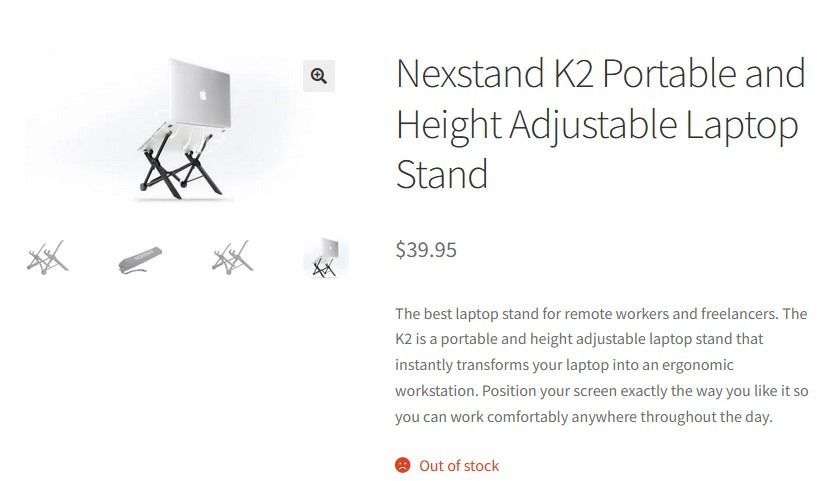 Nexstand K2 Portable and Height Adjustable Laptop Stand, Computers ...
