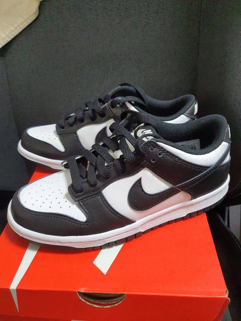 Nike Dunk Low GS - Panda Black White [Authenthic], Women's Fashion ...