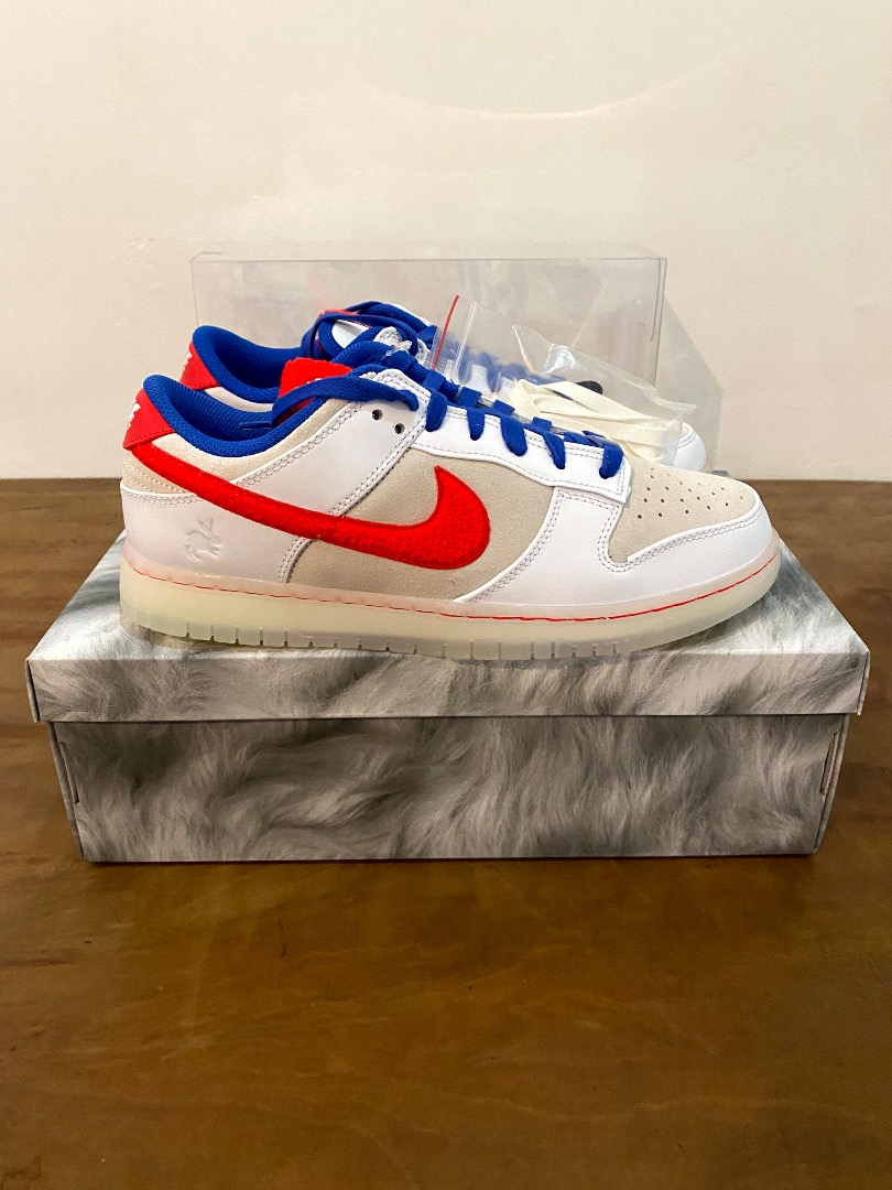 Nike Dunk Low Retro PRM Year Of The Rabbit White Crimson Varsity Royal ...