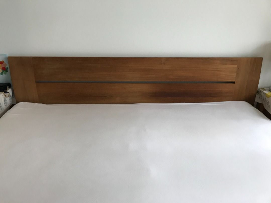 Nomad Home Teak Maya Bed Frame (EU king), Furniture & Home Living ...