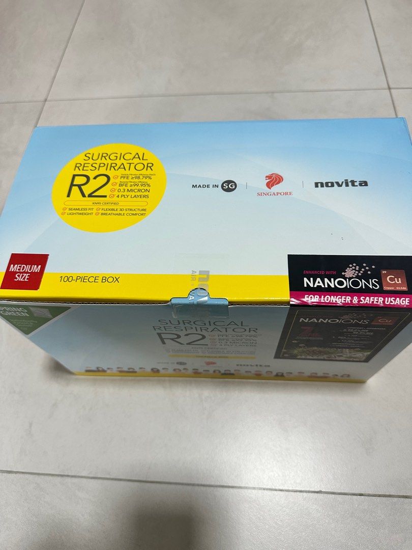Novita R2 Surgical Respirator, Health & Nutrition, Face Masks & Face ...