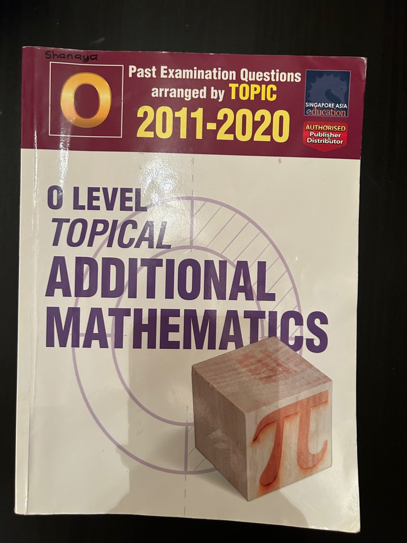 O Level Topical Additional Mathematics, Hobbies & Toys, Books ...