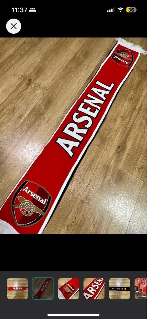 Official Arsenal Scarf, Sports Equipment, Other Sports Equipment and ...