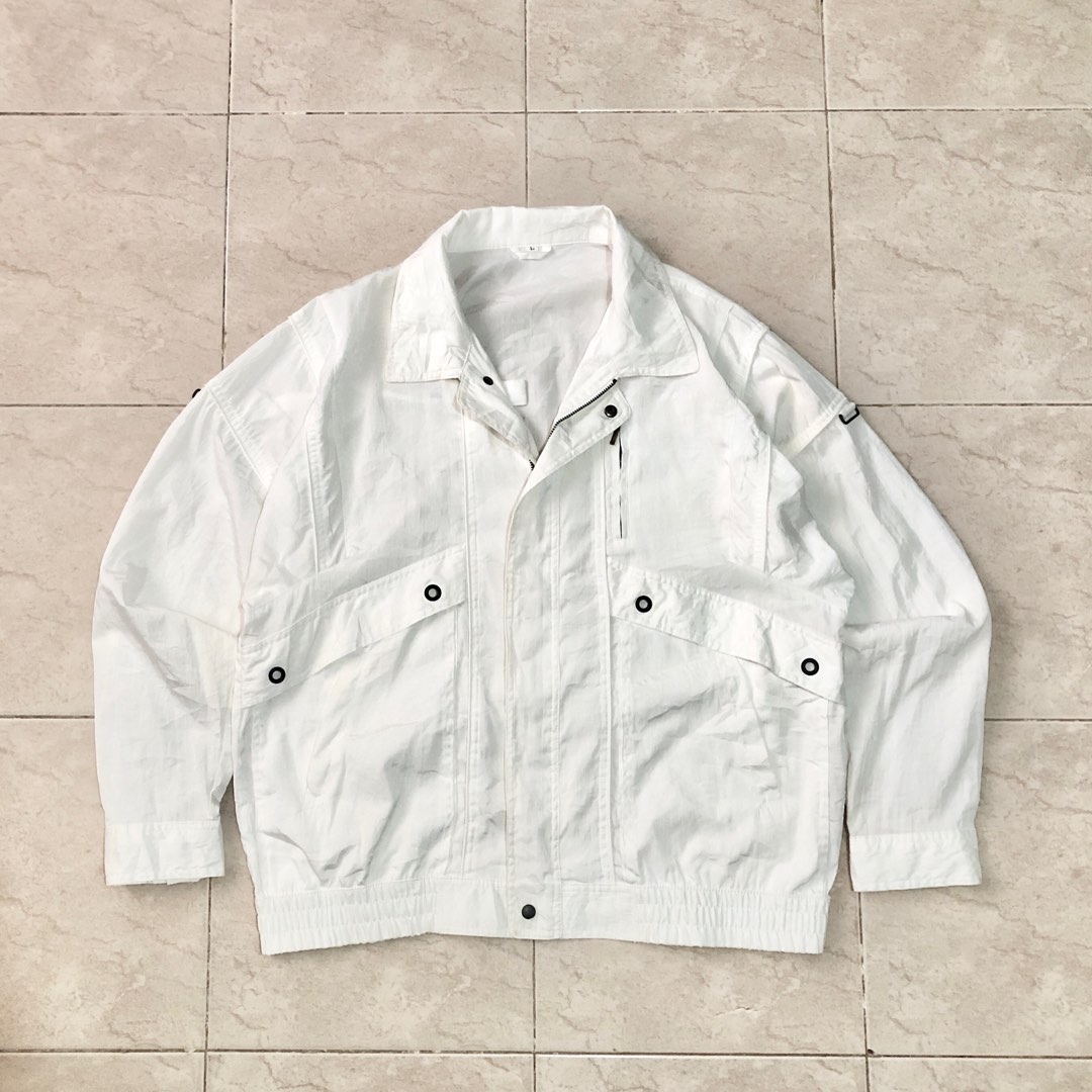 Off-white Workwear Jacket, Men's Fashion, Coats, Jackets and Outerwear ...