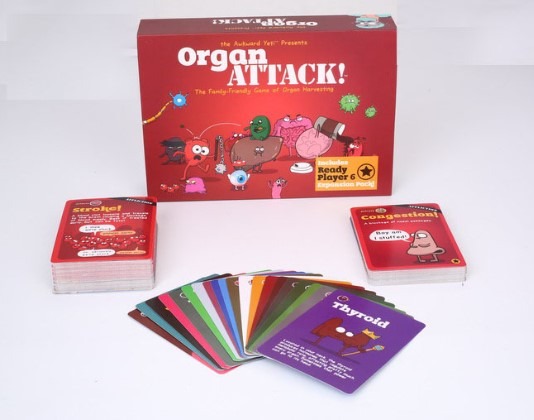 Organ Attack Card Game Family Friendly Organ Picking Game (H0241 ...