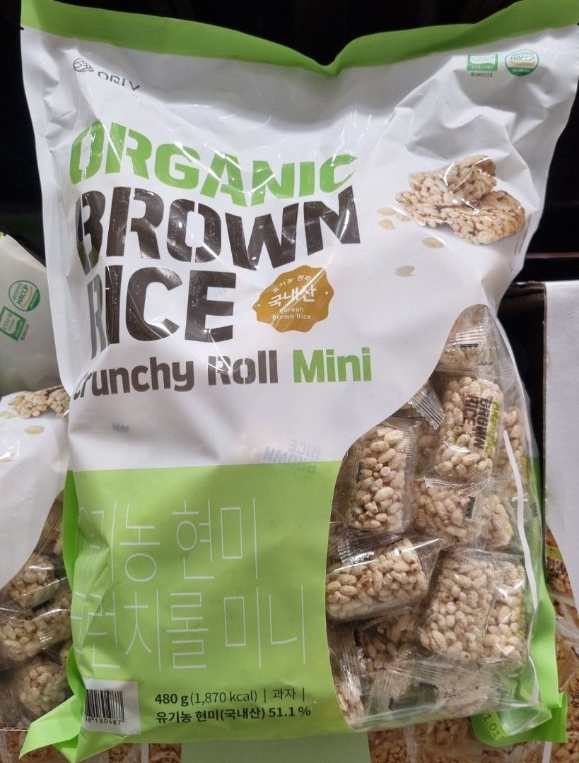 Organic Brown Rice Crunch Roll 480g, Food & Drinks, Packaged & Instant ...