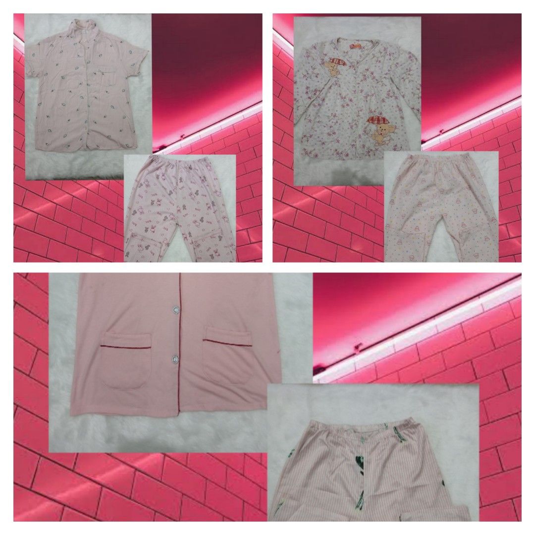 Pantulog terno 3 set take all, Men's Fashion, Tops & Sets, Sleep and ...