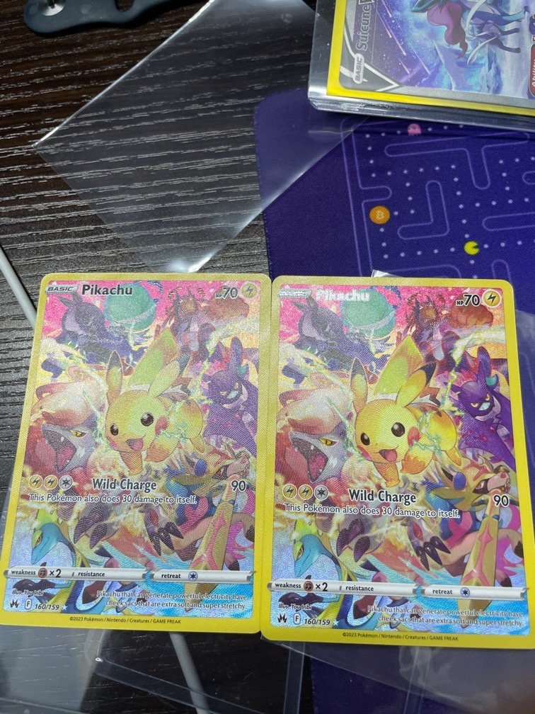 Pikachu Secret Rare Crown Zenith, Hobbies & Toys, Toys & Games on Carousell