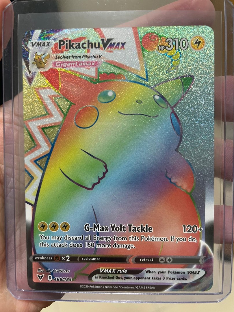 Pikachu vmax rainbow vivid Voltage, Hobbies & Toys, Toys & Games on ...