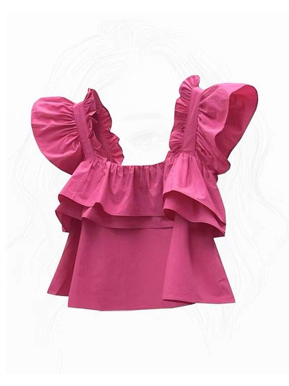 Pink Top, Women's Fashion, Tops, Blouses on Carousell