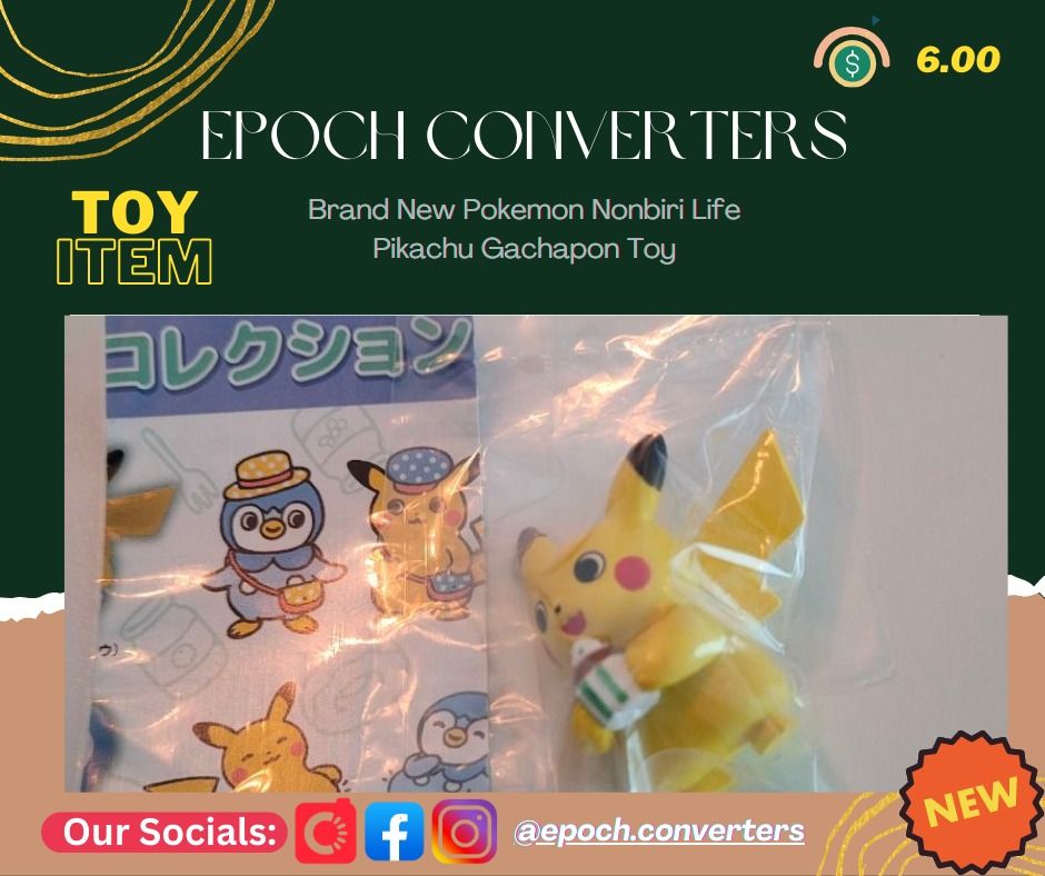 Pokemon Gachapon Pikachu Pokemon Center Japan Exclusive, Hobbies & Toys, Toys & Games on Carousell