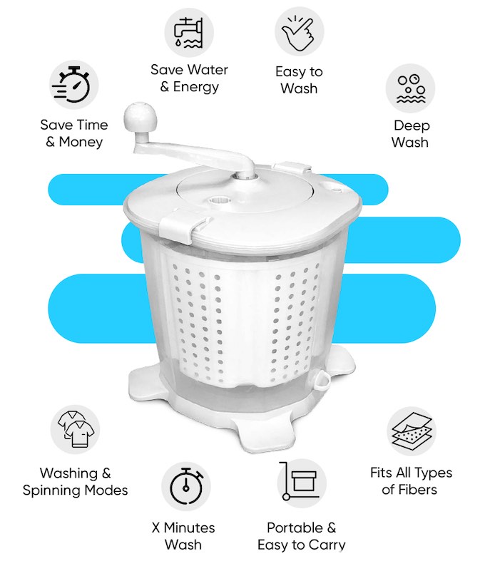 Portable hand washer machine, Furniture & Home Living, Bathroom ...