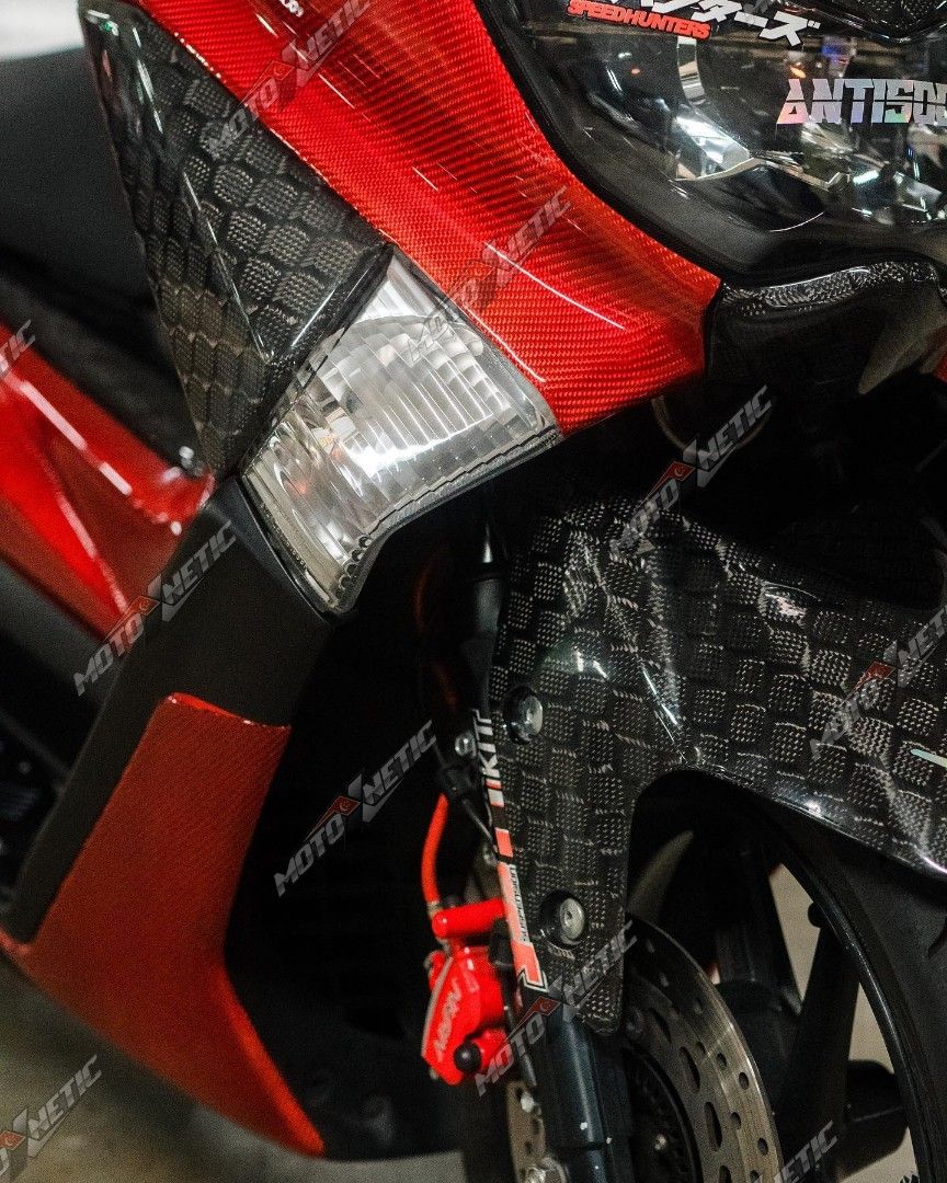 Pre Order Nmax V1 Carbon Candy, Motorcycles, Motorcycle Accessories on ...