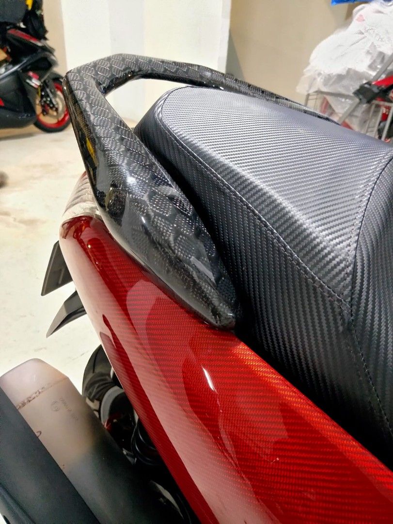 Pre Order Nmax V1 Carbon Candy, Motorcycles, Motorcycle Accessories on ...