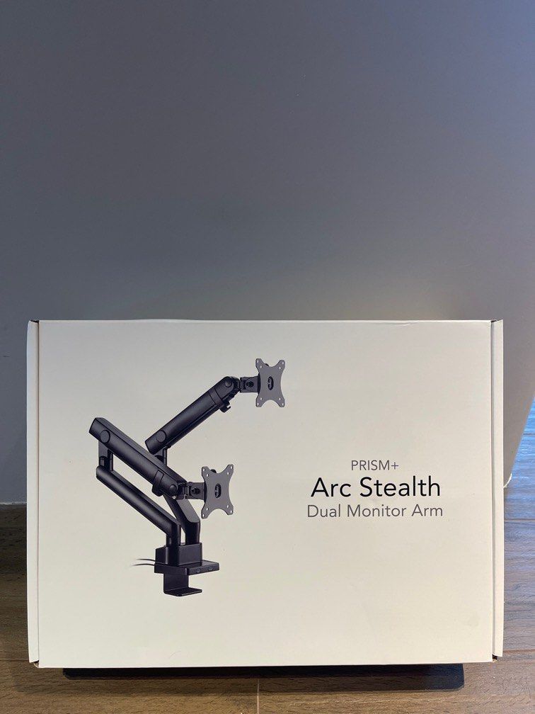 Prism Arc Stealth DUAL Monitor Arm, Computers & Tech, Desktops on Carousell