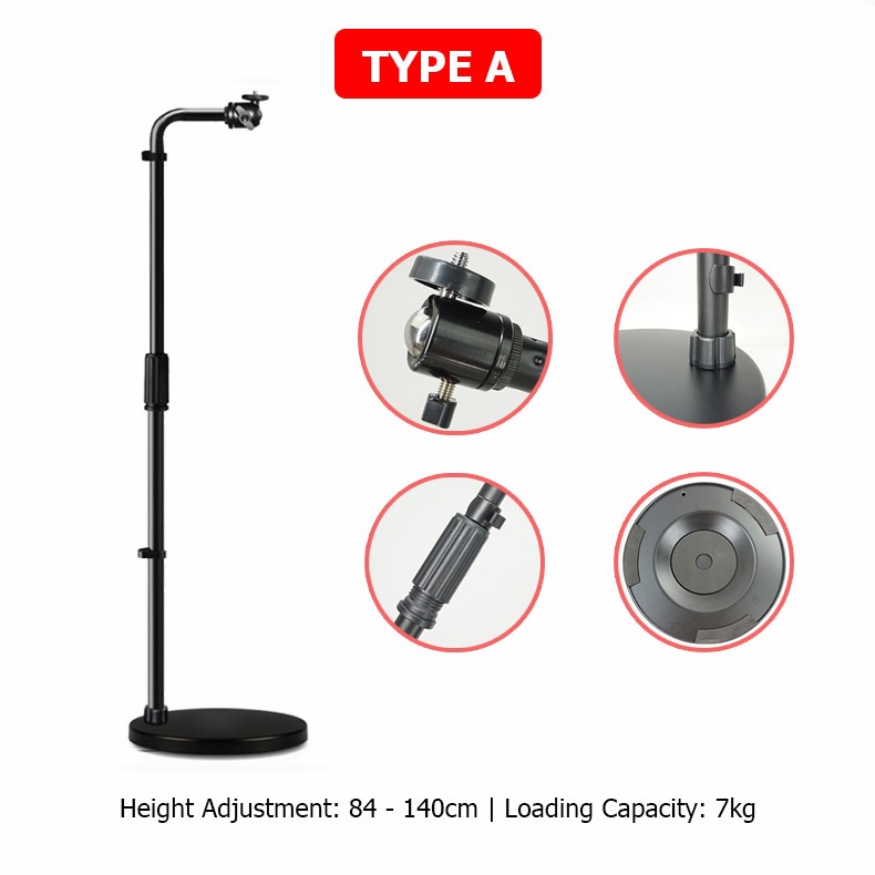 Projector Stand Metal Base Portable Adjustable Height Extendable Tripod ...