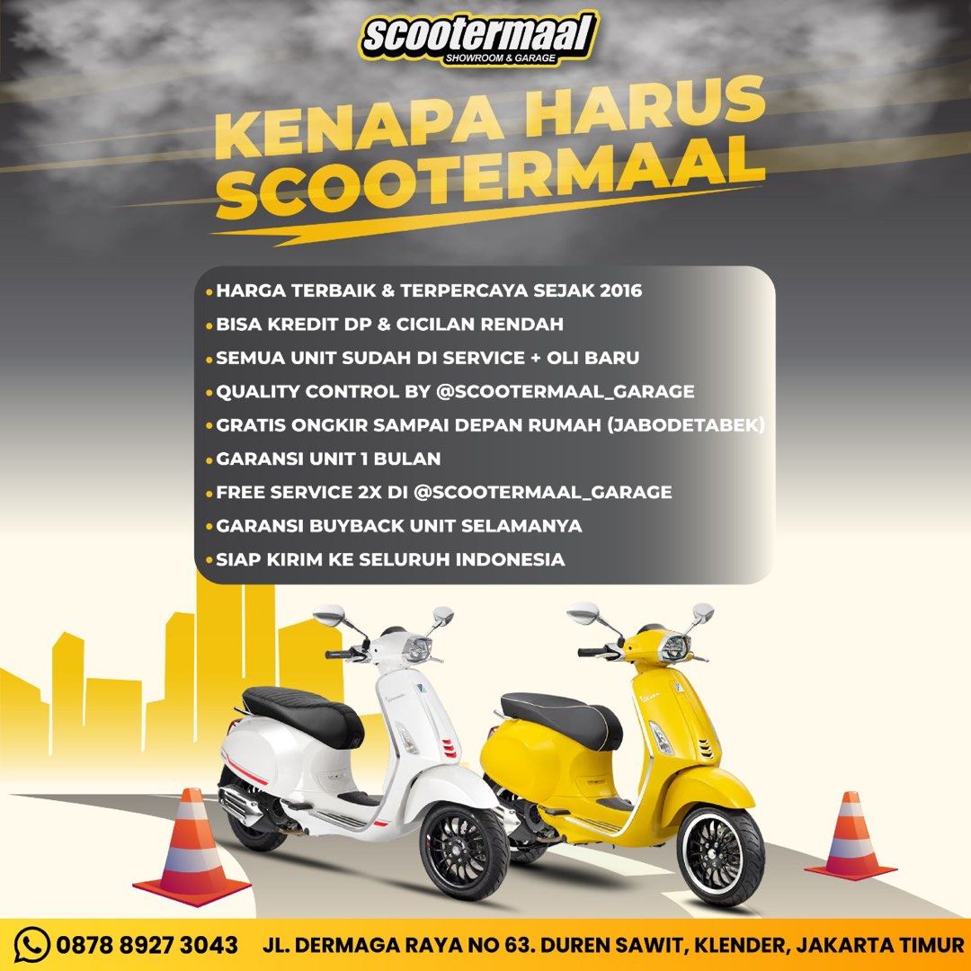 PUSAT JUAL BELI VESPA MATIC SECOND BERKUALITAS, Motor di Carousell